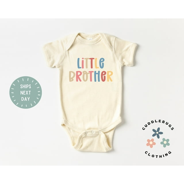 Brother Baby Onsies Bodysuit, Little Bro, Sibling Bodysuit, New Baby ...