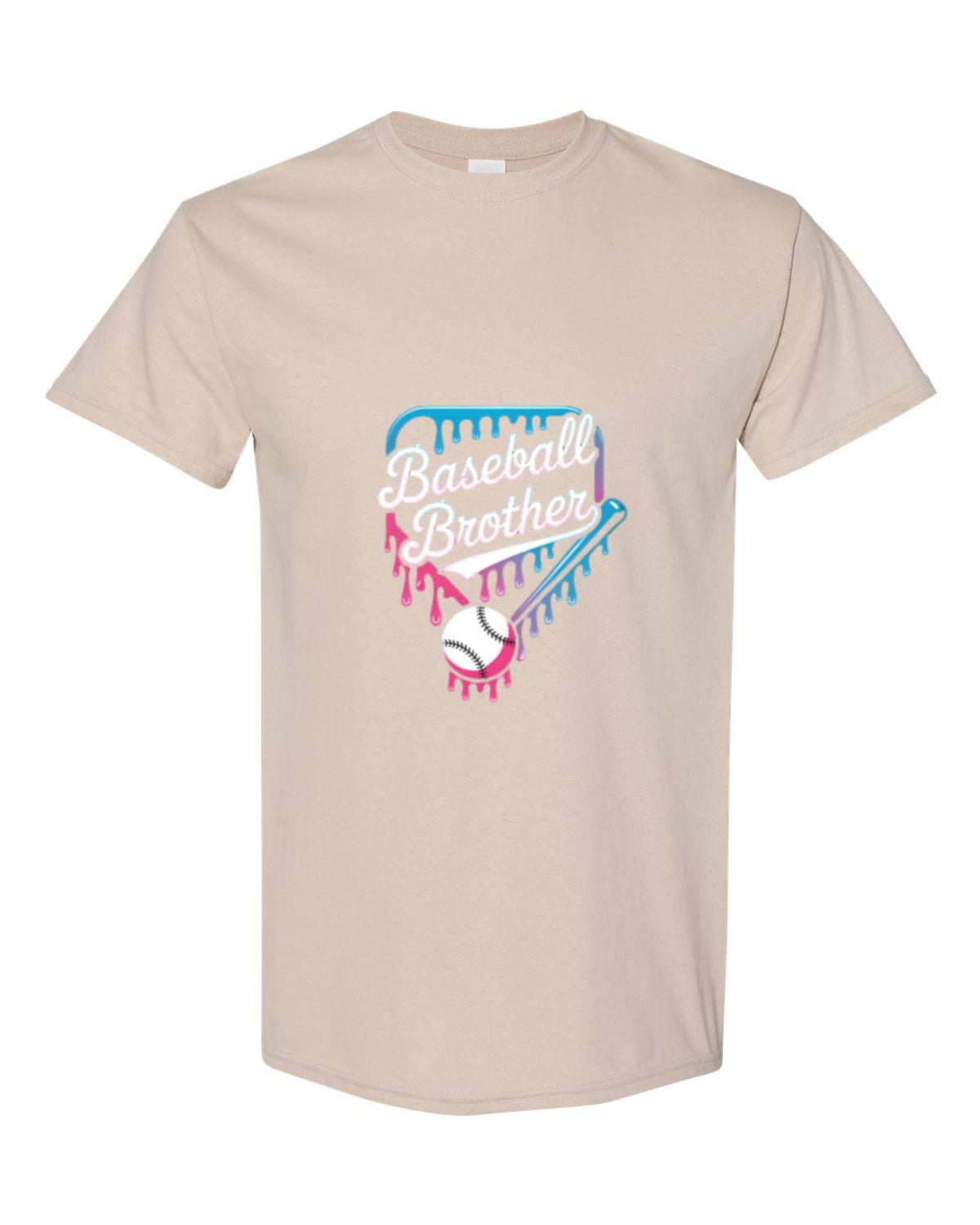 Brother Baseball Ice Cream Drip Birthday Game Day Sibling Family Kids ...