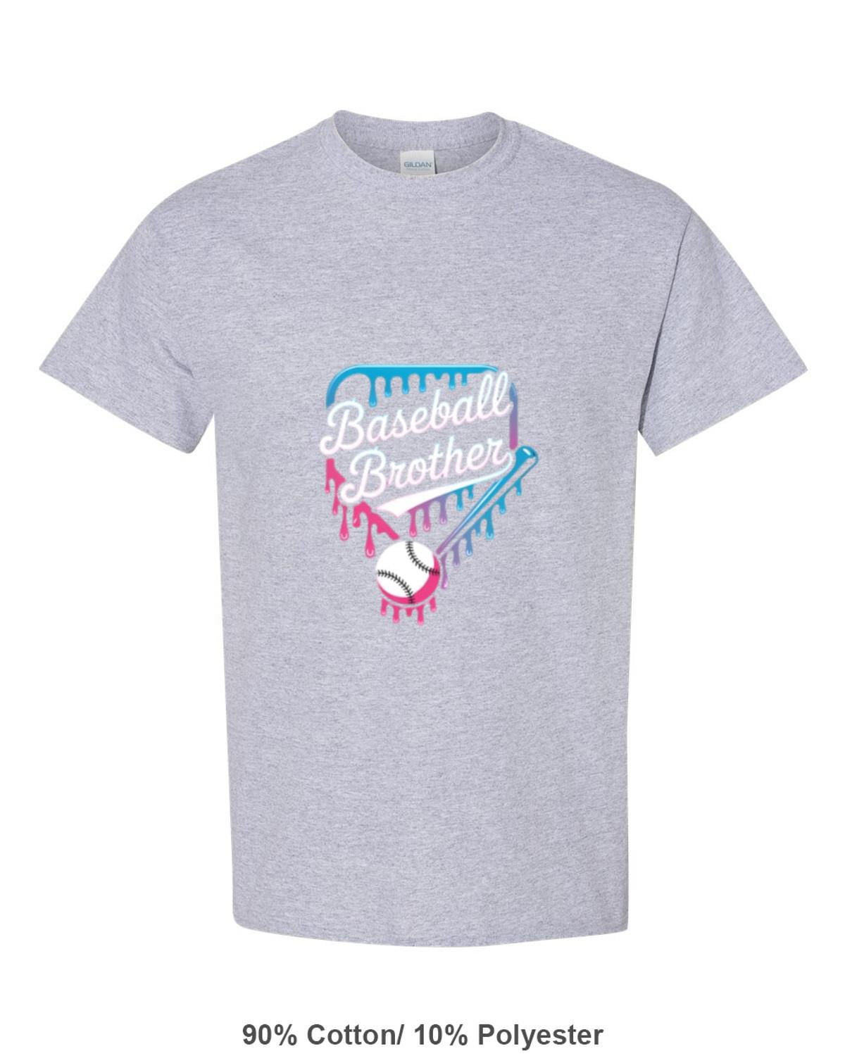 Brother Baseball Ice Cream Drip Birthday Game Day Sibling Family Kids ...