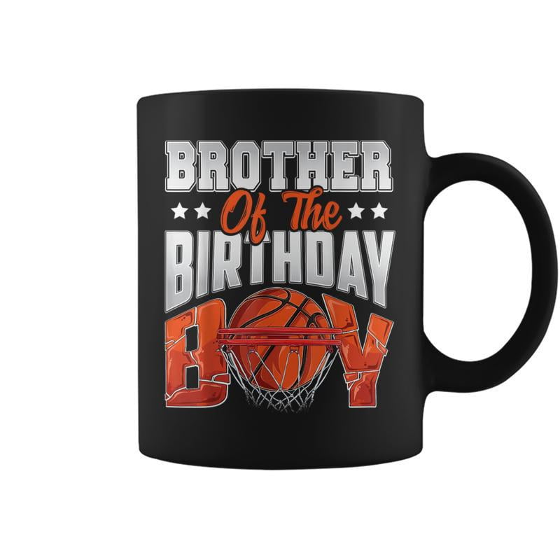 Brother Basketball Birthday Boy Family Baller BDay Party Coffee Mugs ...