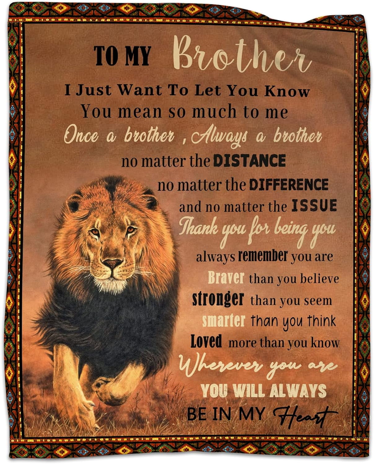 Brother Blanket Brother Gifts from Sister Birthday Gifts for Brother ...