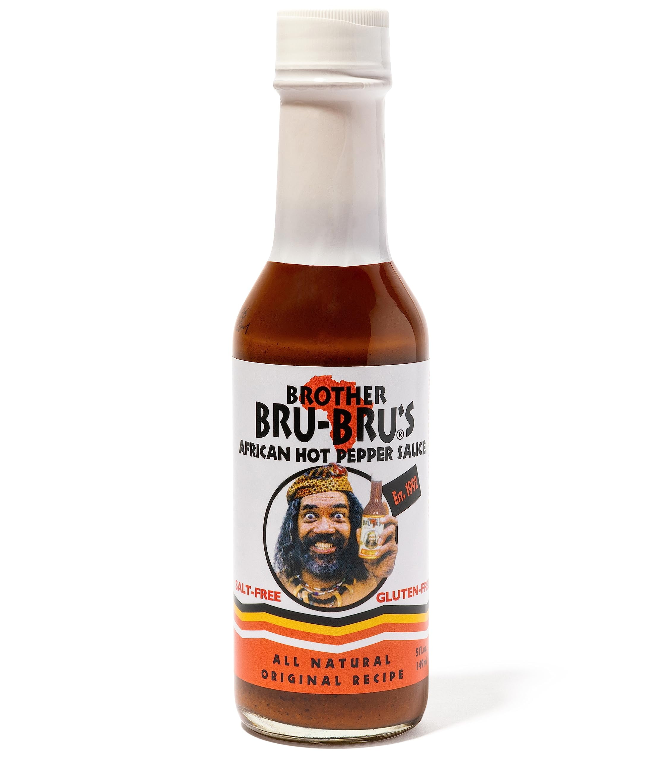 Brother Bru-Bru’s Hot Sauce RE32 - No Sodium, Salt Free, Sugar Free, Gluten Free, Vegan ...