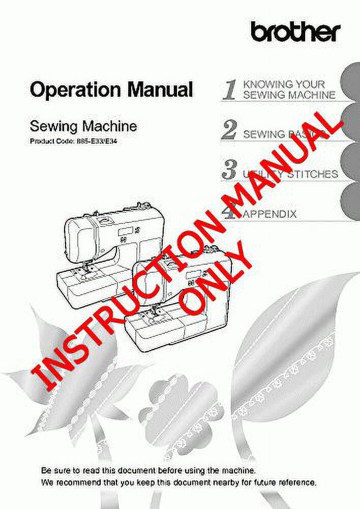 Brother CS7130 Sewing Machine Owners Instruction Manual - Walmart.com