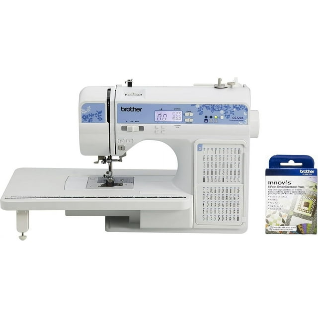 Brother CS7205 Computerized Sewing Machine with Wide Table, 150 Built ...