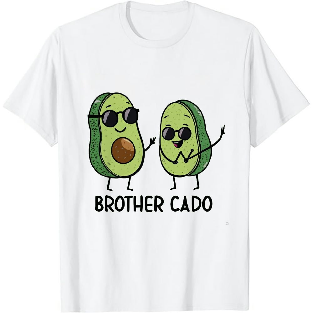 Brother Cado Funny Avocado Brother Siblings Boys Teens Men Premium T ...