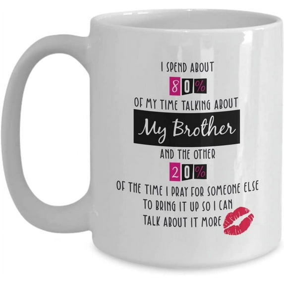 Brother Coffee Mug, Brother Gifts, Gifts For Brother, Cute Brother Gift ...