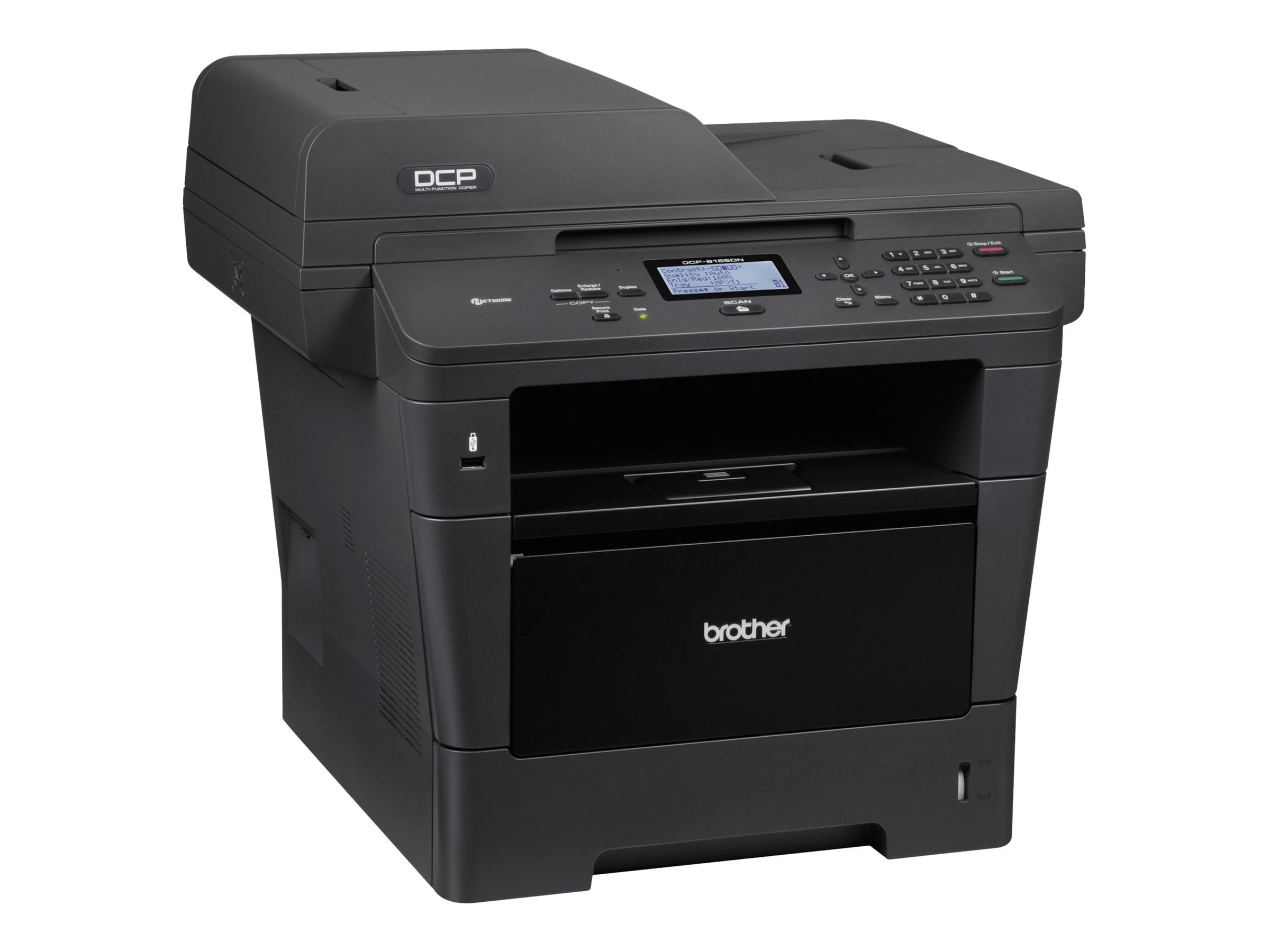 Brother DCP-8155DN Laser Multifunction Printer - Monochrome - Plain ...