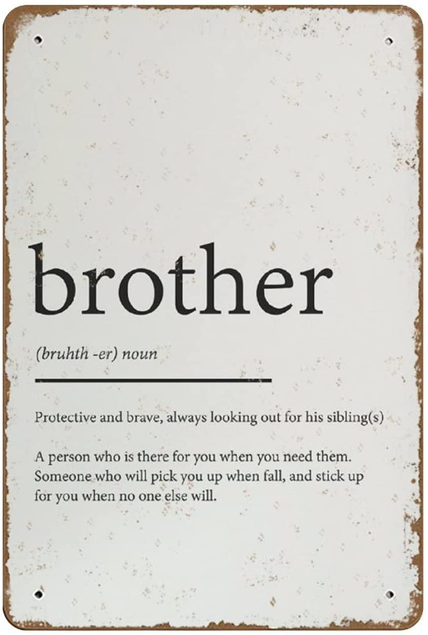 Brother Definition Print Typography Family Prints Gift Poster Fathers ...