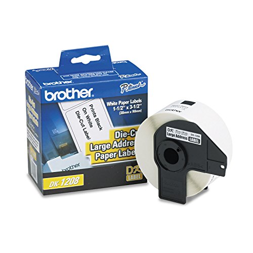 Brother, Die-Cut Large Address Labels, DK-1208, Brother Genuine Labels ...