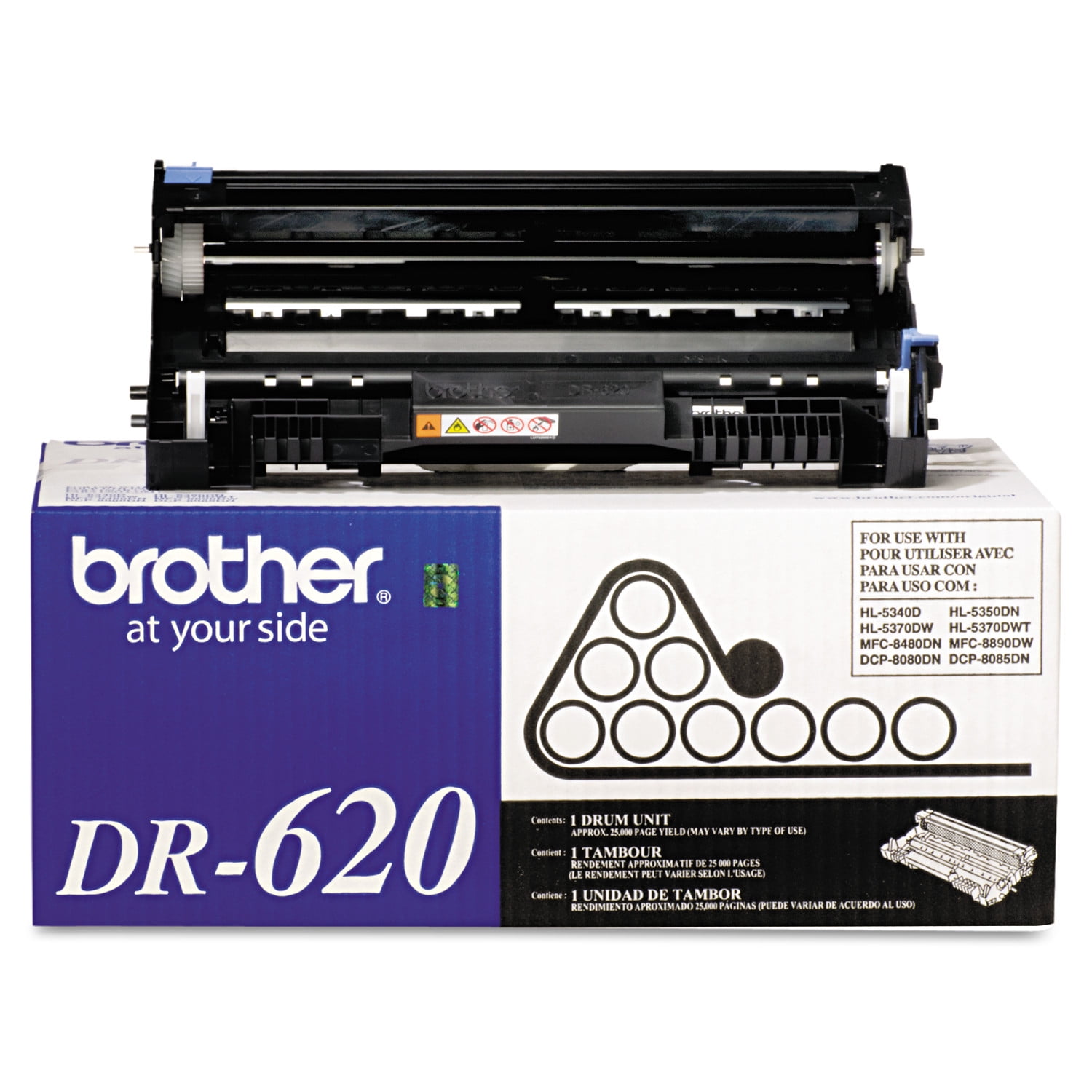 Brother Genuine Drum Unit, DR620, Yields Up to 25,000 Pages, Color - Walmart.com