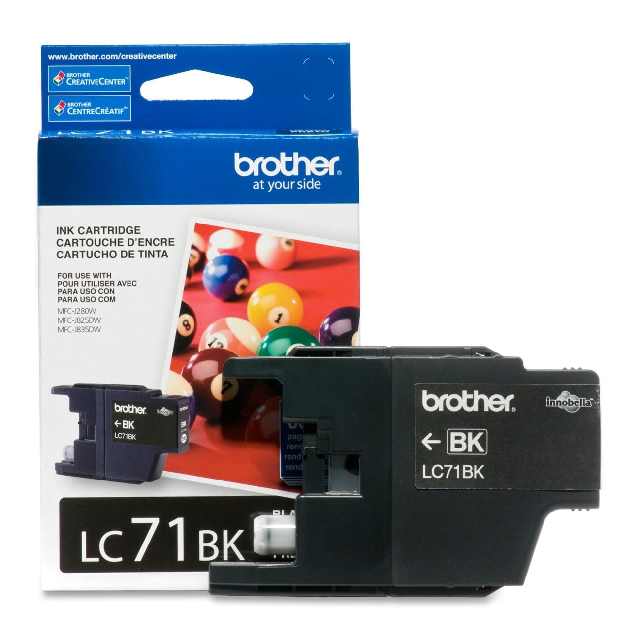 Brother Genuine High Yield Black Ink Cartridge LC71BK for Inkjet ...