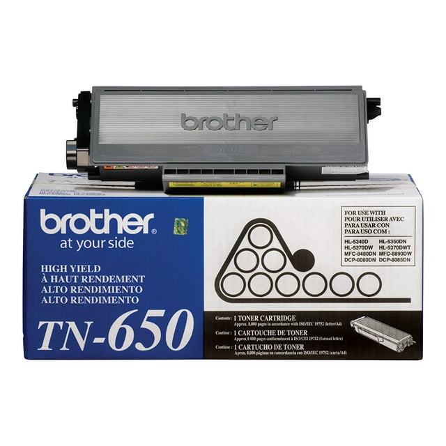Brother Genuine High Yield Printer Toner Cartridge, TN650, Replacement ...