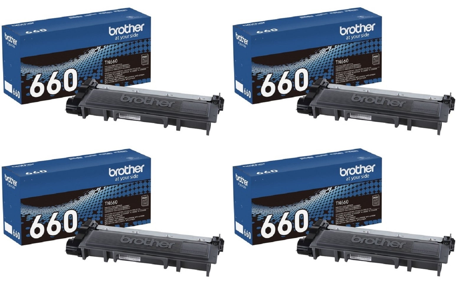Brother Genuine High Yield Toner Cartridges, TN660, Replacement Black ...