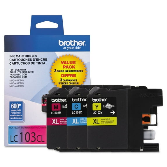 Brother Genuine High-yield Color Printer Ink Cartridge, LC1033PKS ...