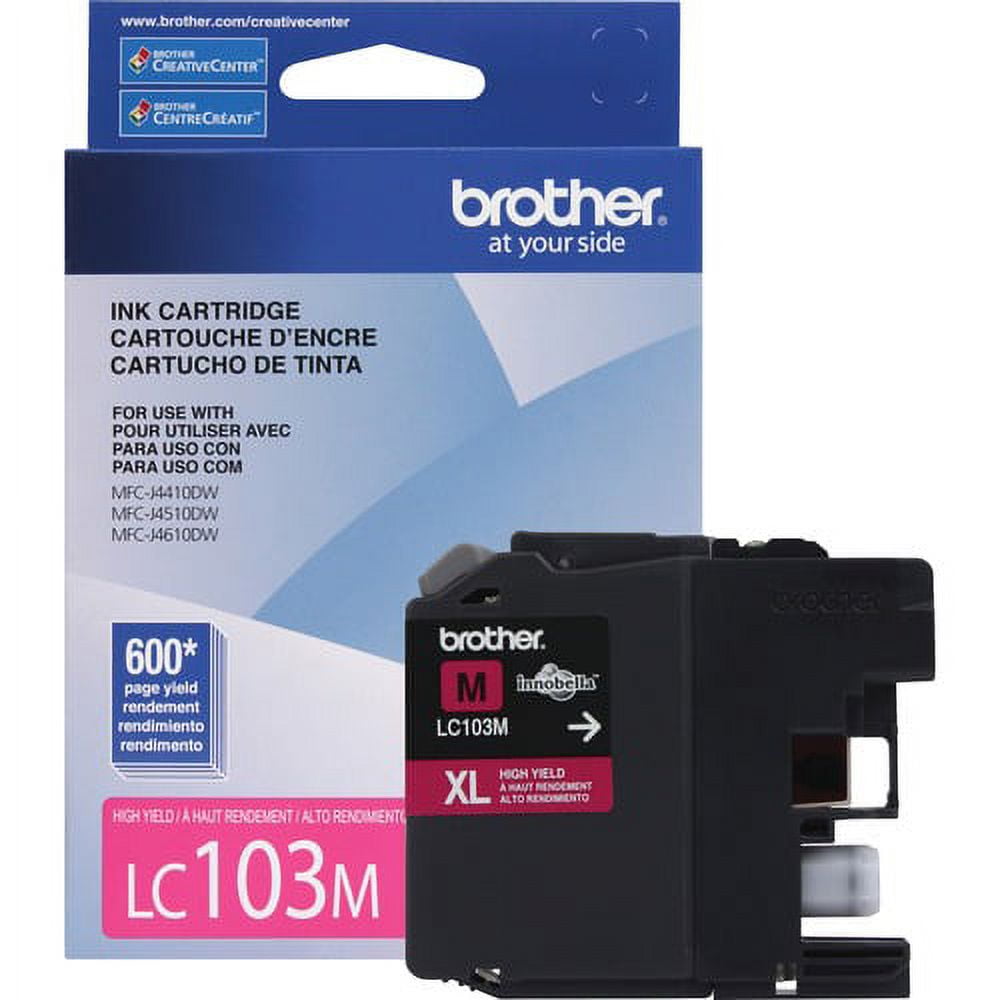 Brother Genuine Innobella LC103M High Yield Magenta Ink Cartridge ...
