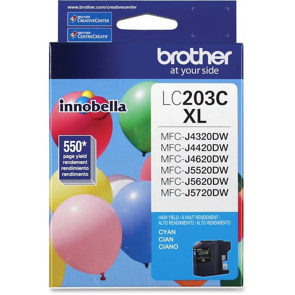 Brother Genuine Innobella LC203C High Yield Cyan Ink Cartridge - Inkjet ...