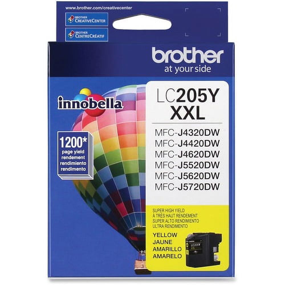 Brother Genuine Innobella LC205Y Super High Yield Yellow Ink Cartridge ...