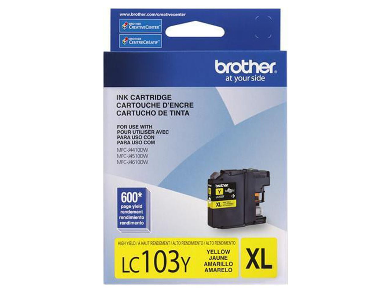 Brother Genuine LC103 High-Yield Printer Ink Cartridge, Yellow ...