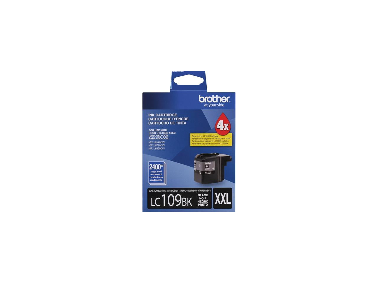 Brother Genuine LC109BK High-yield Printer Ink Cartridge - Walmart.com