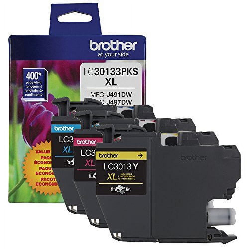 Brother Genuine LC30133PKS High-yield Color Printer Ink Cartridges ...