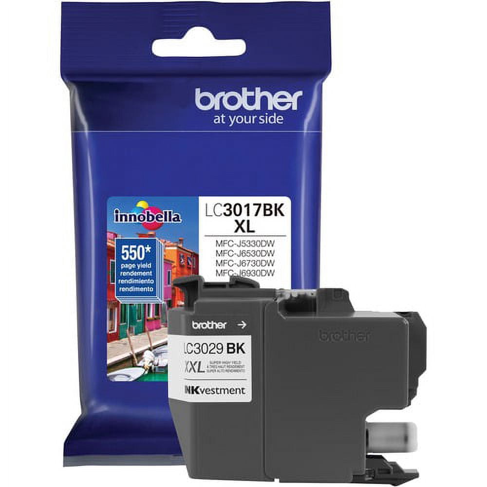 Brother Genuine LC3029BK INKvestment Super High Yield Black Ink ...