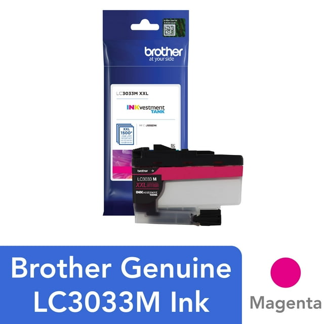 Brother Genuine LC3033M, Single Pack Super High-yield Magenta ...