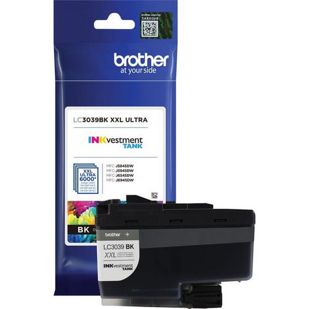 Brother Genuine LC3039BK Ultra High-yield Black INKvestment Tank Ink ...