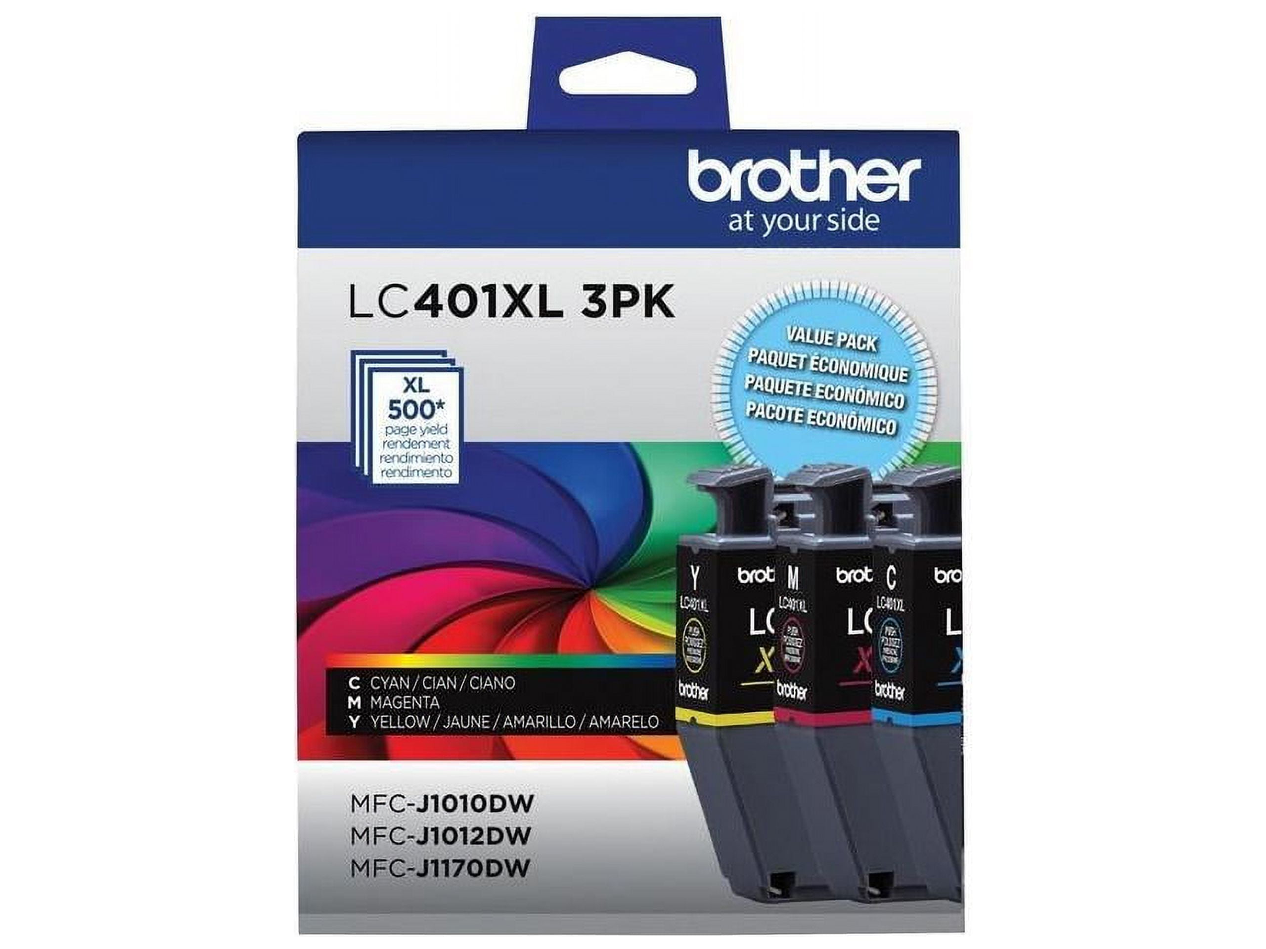 Brother Genuine LC401XL High-Yield Inkjet Colored Printer Ink ...