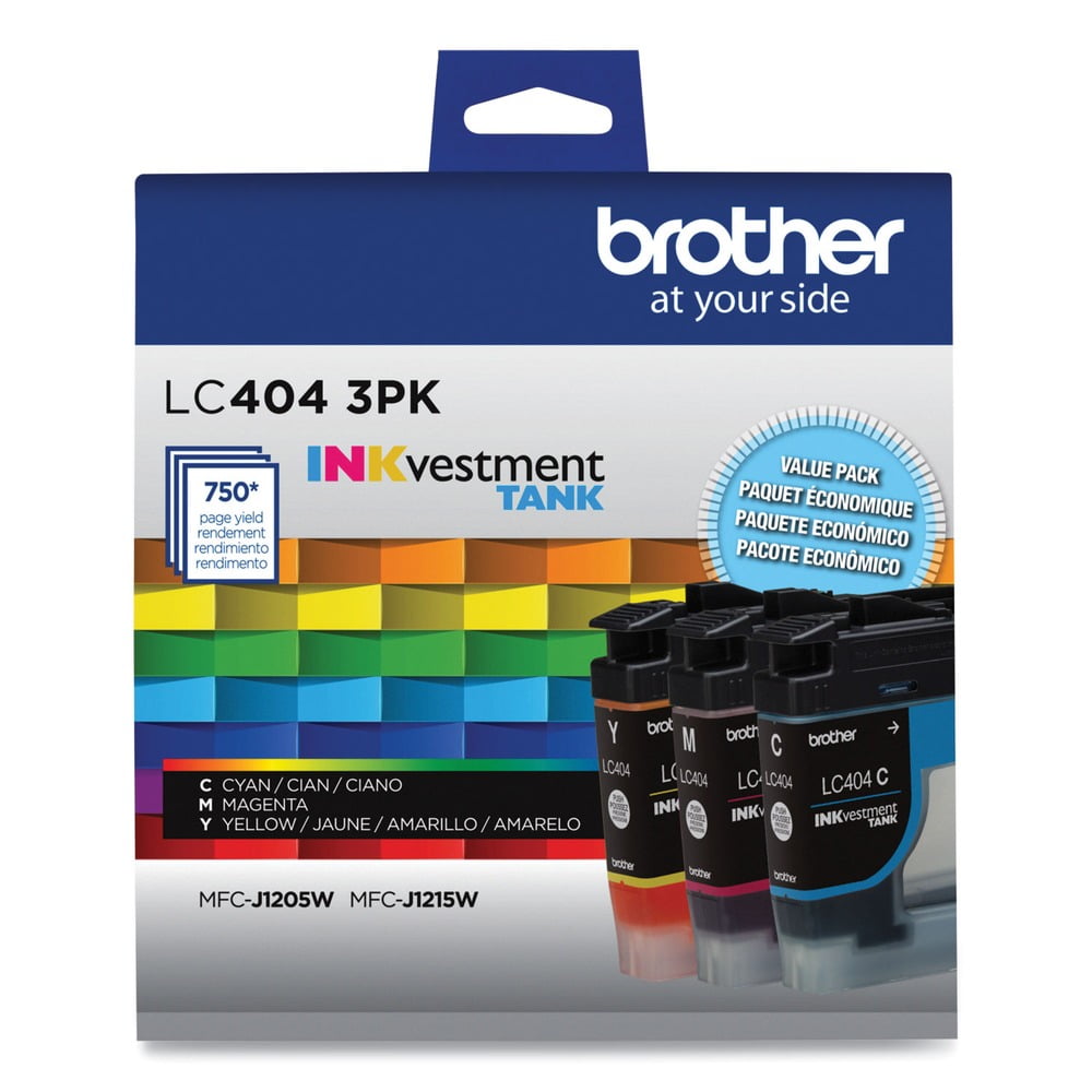 Brother Genuine LC4043PK Inkjet Printer Colored Ink Cartridges ...