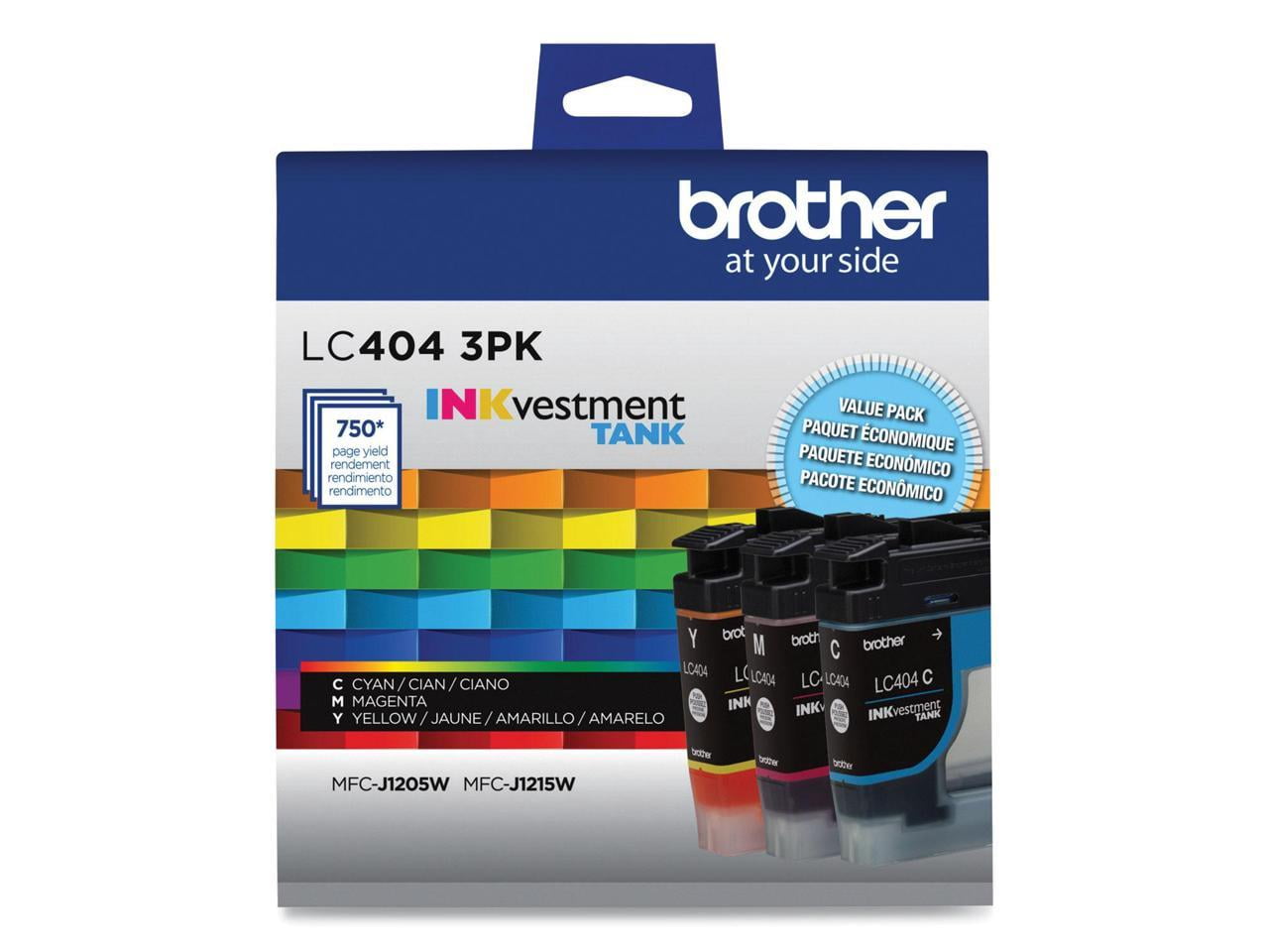 Brother Genuine LC4043PK Inkjet Printer Colored Ink Cartridges ...