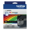 Brother Genuine LC406BKS INKvestment Inkjet Cartridges, High Yield ...