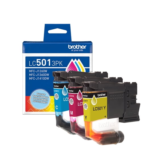 Brother Genuine LC5013PK 3-Pack Standard Yield Cyan, Magenta, and ...