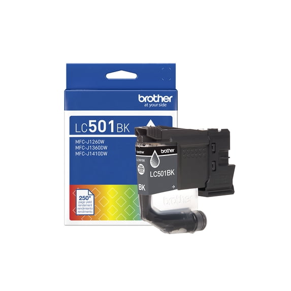 Brother, Ink Cartridge, LC501BK, Standard Yield Black - Walmart.com