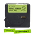 Brother Genuine P-touch BTAGG31 Black on Light Green Label Tape, ~1/2in ...