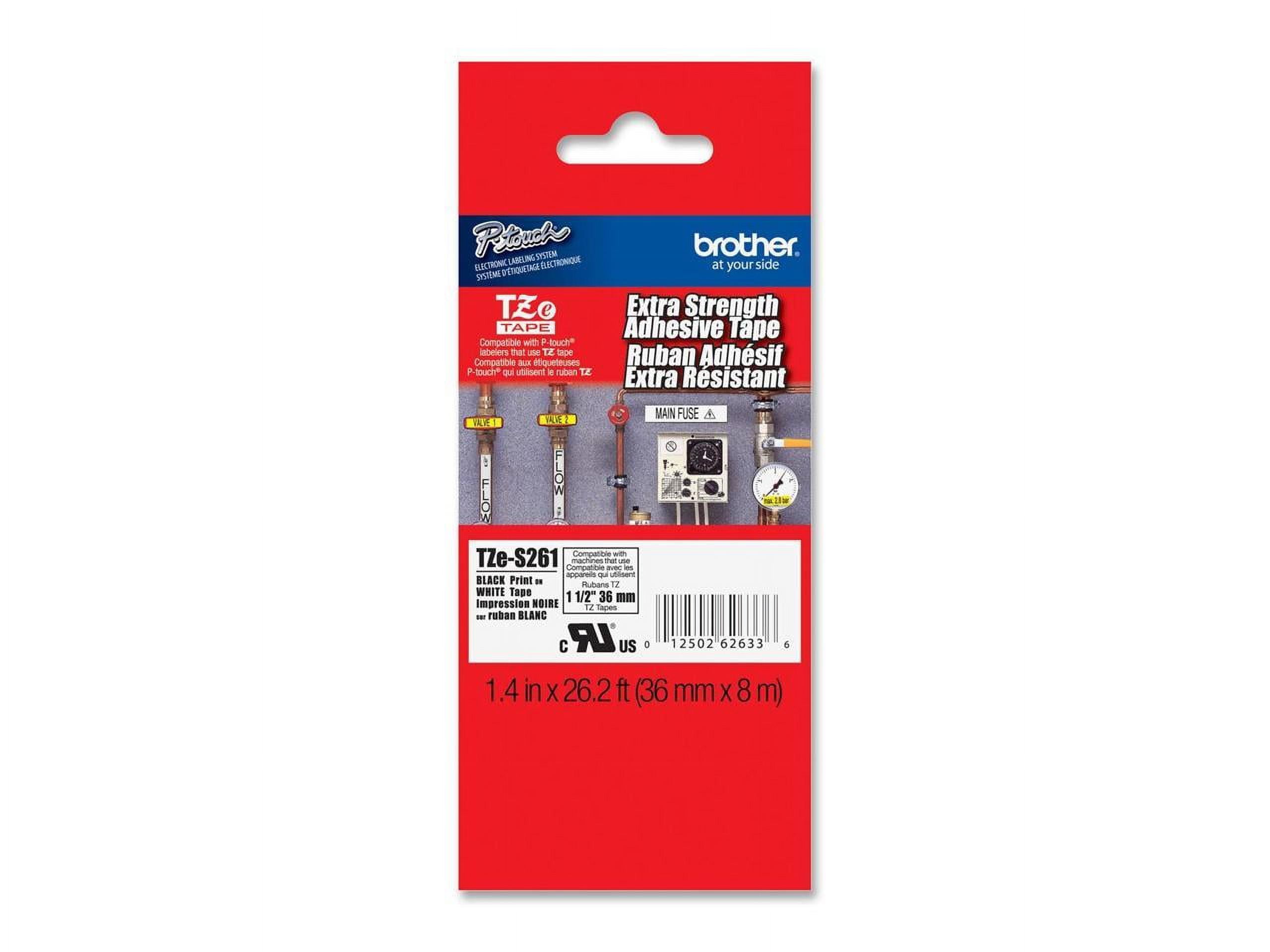 Brother Genuine P-touch TZE-S261 Tape, 1-1/2" (1.4") Wide Extra ...