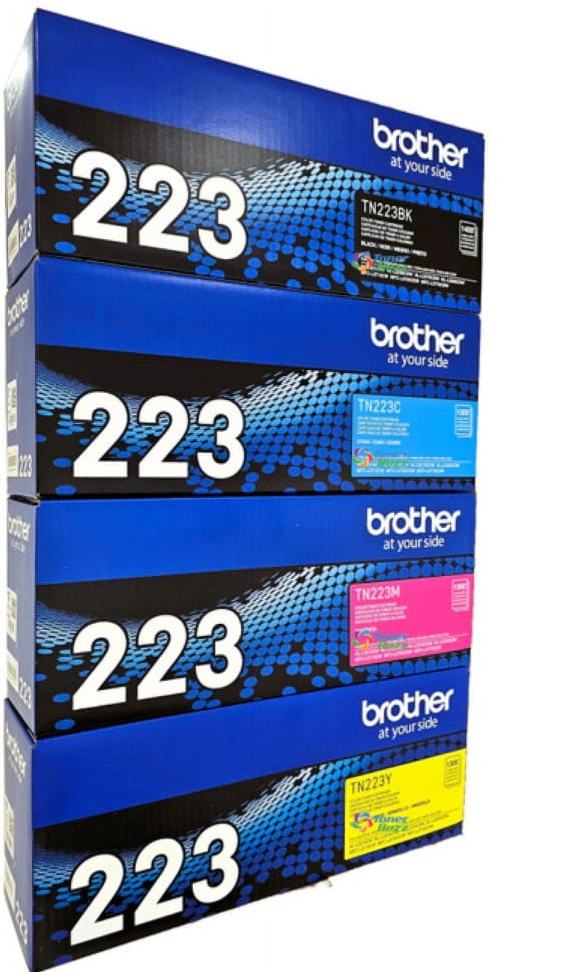 Brother Genuine TN-223 4-Color Toner Cartridge Set (TN223BK, TN223C ...