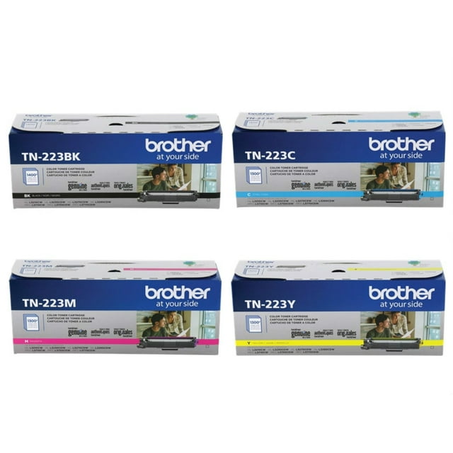 Brother Genuine TN-223 4-Color Toner Cartridge Set for Laser Printer ...
