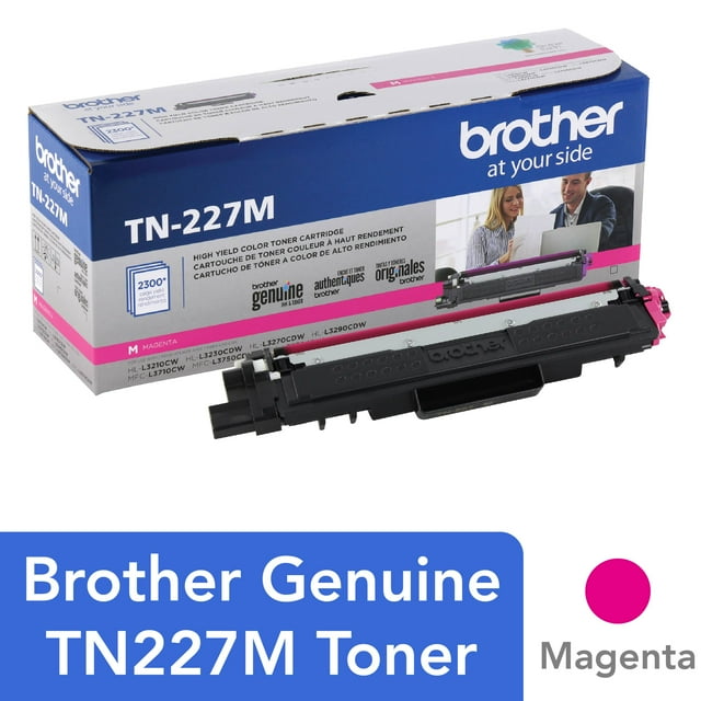 Brother Genuine TN-227M High Yield Magenta Toner Cartridge - Walmart.com