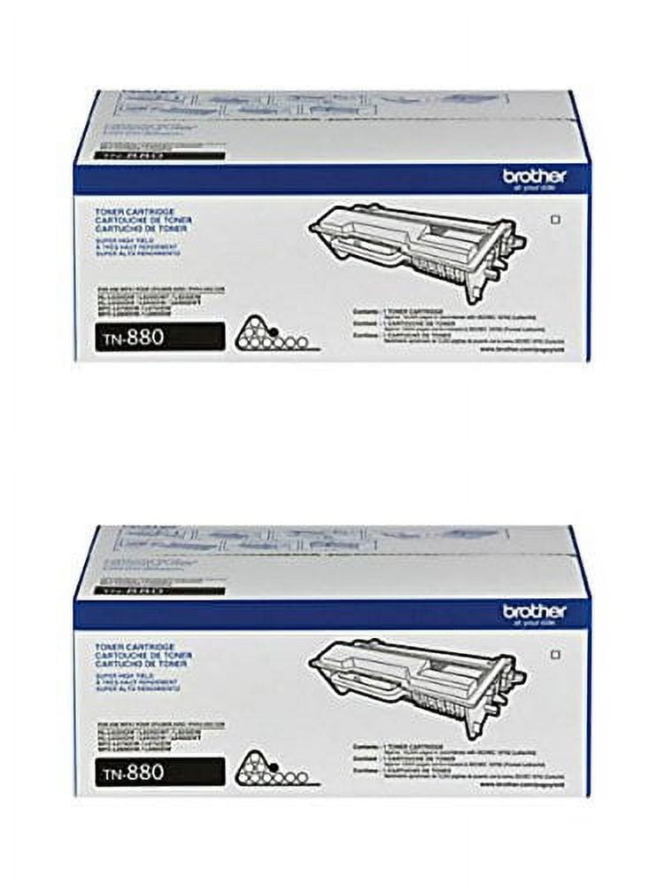 Brother Genuine Super High Yield TN-880 Black Laser Toner Cartridge, 2 ...