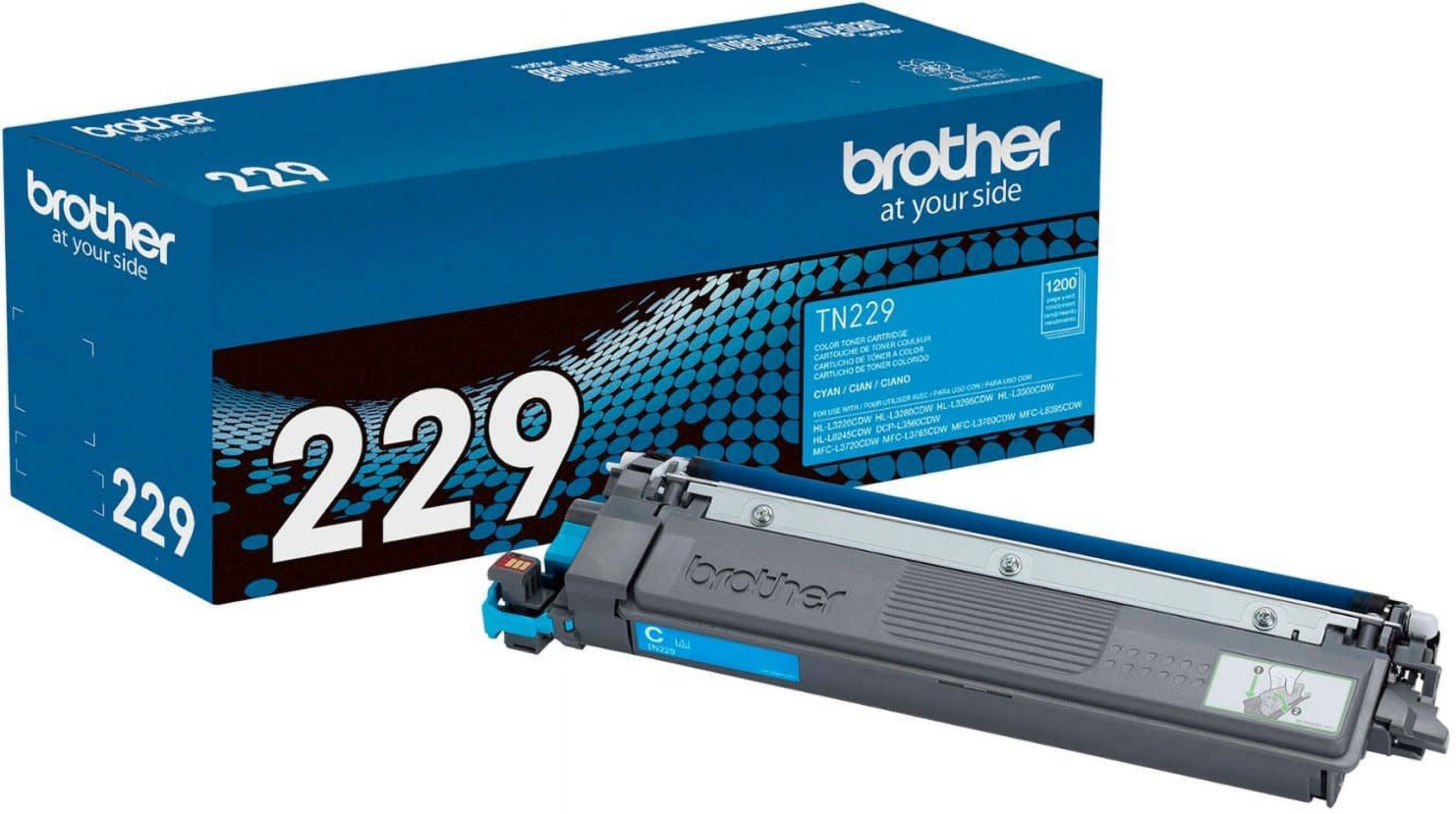 Brother Genuine TN229C Standard Yield Cyan Toner Cartridge - Walmart.com