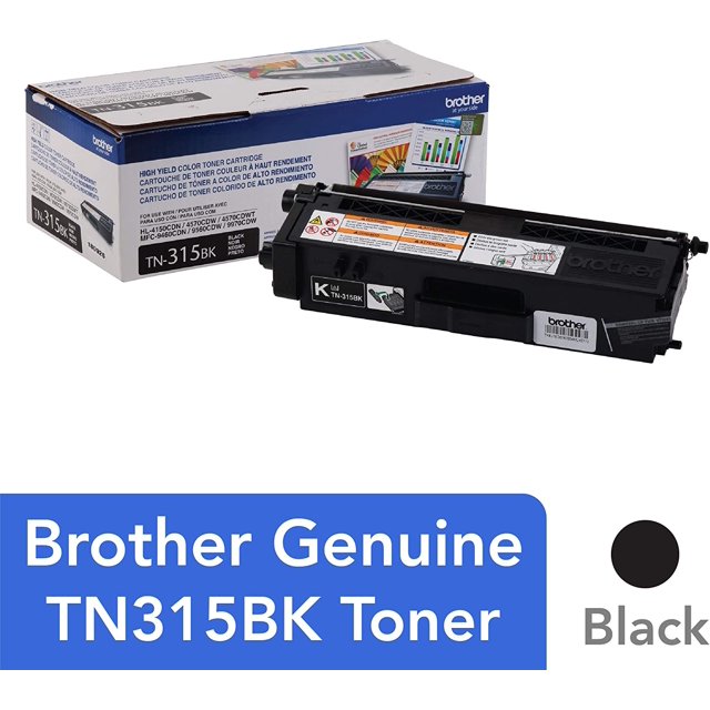 Brother Genuine TN315BK High-yield Printer Toner Cartridge, Black ...