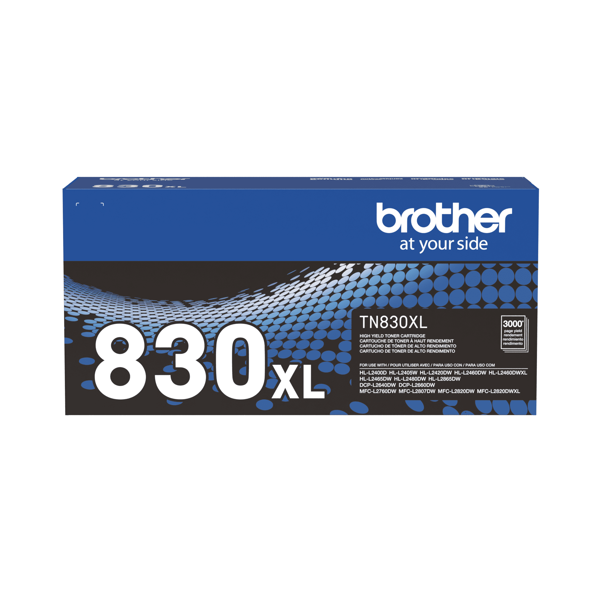Brother Genuine TN830XL Black High Yield Printer Toner Cartridge ...