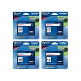 Brother Genuine TZe-232 1/2" Red on White Standard Laminated Tape for P ...