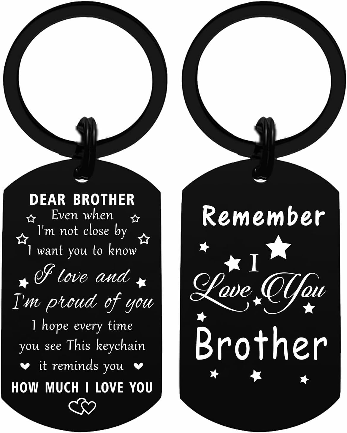 Brother Gifts from Sister, Brother Birthday Keychain Gifts for Men Boy ...