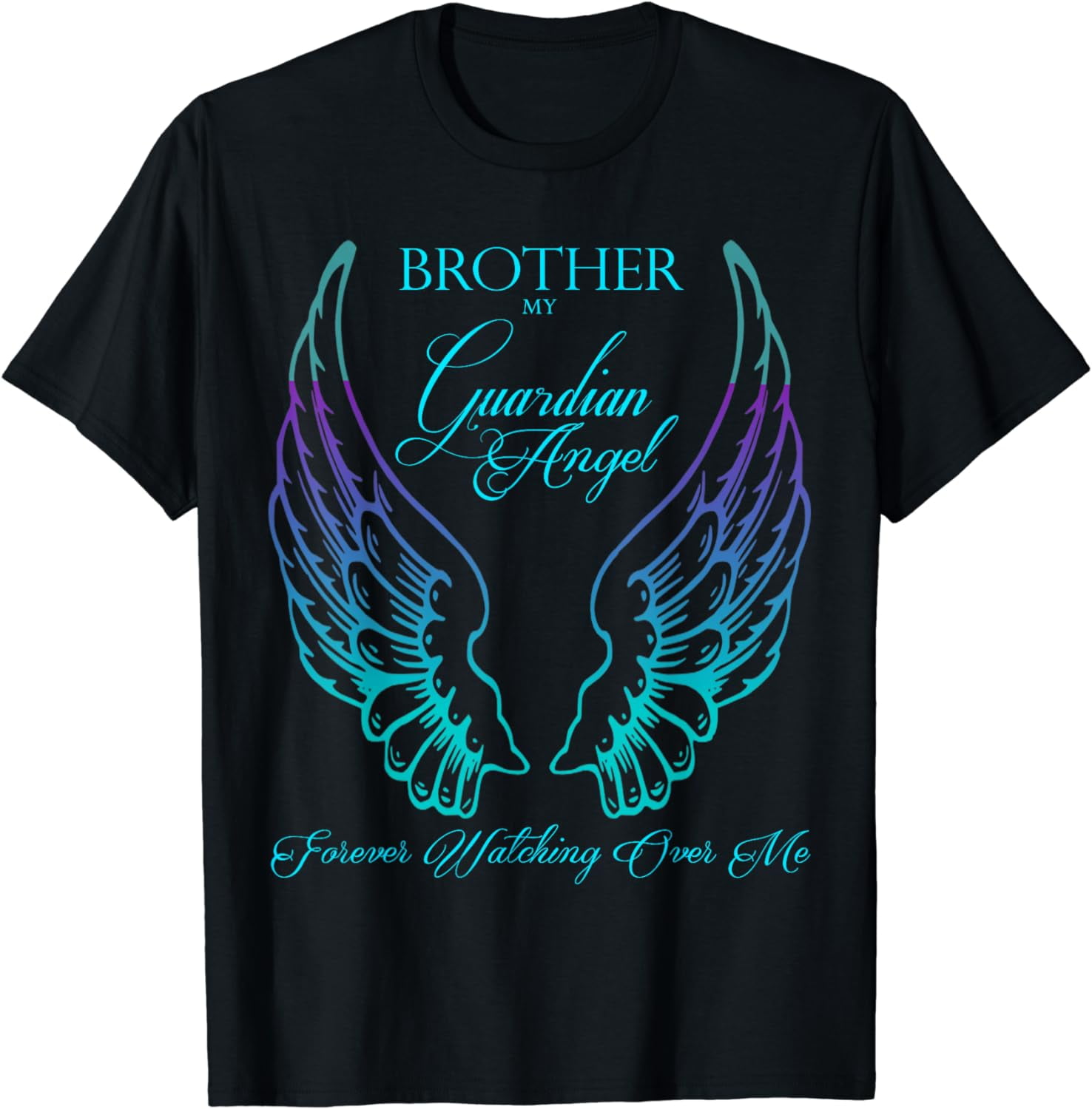 Brother Guardian Angel T-Shirt - Memorial Gift - Walmart.com