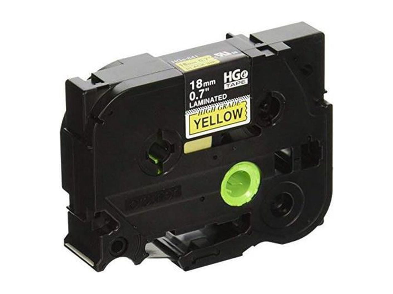 Brother HGE6415PK 3/4 In Black on Yellow P-touch Label Tape - 5 Pack ...