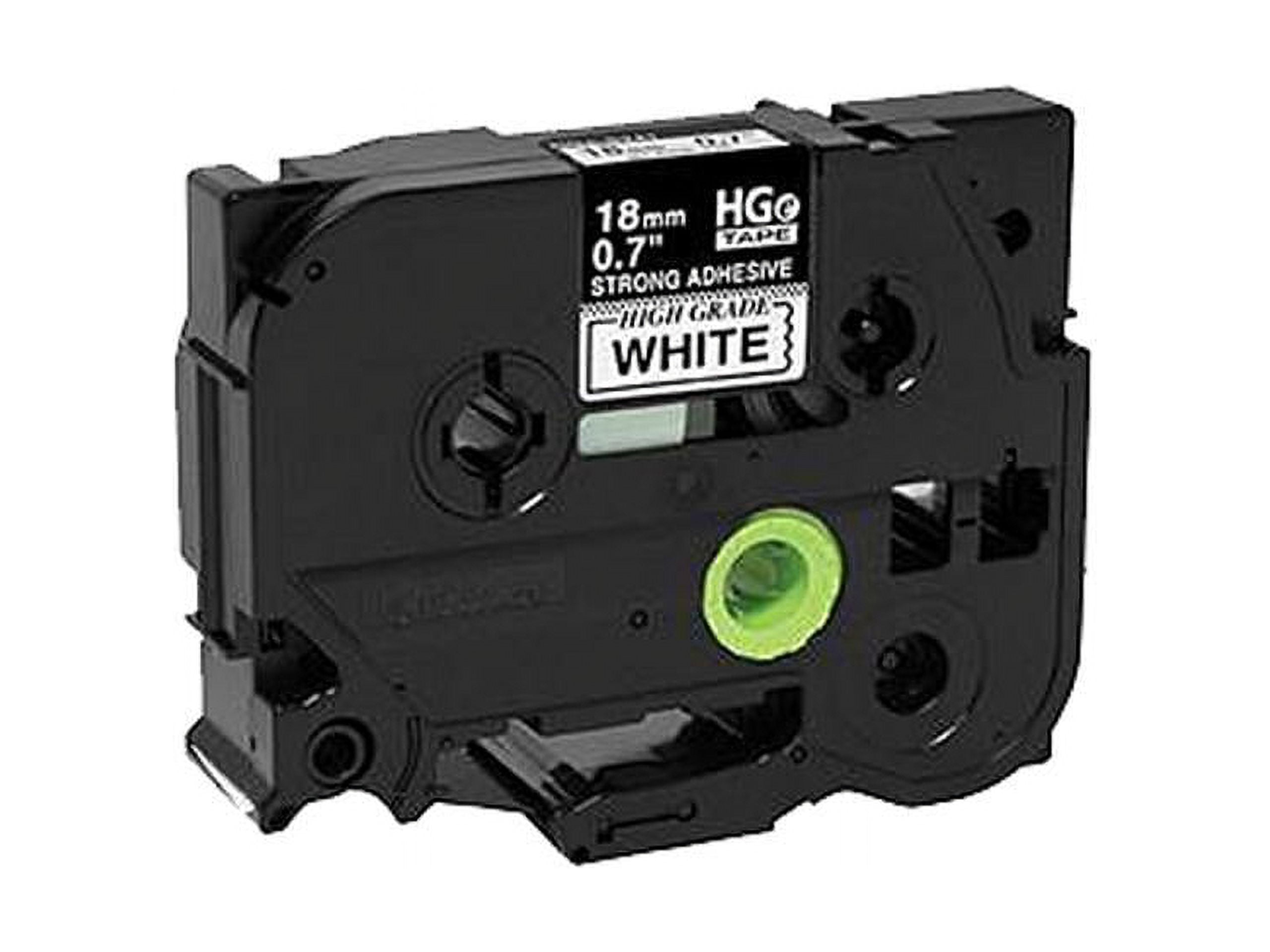 Brother HGES2415PK 18Mm (0.7") Black On White Hge Tape with Extra ...