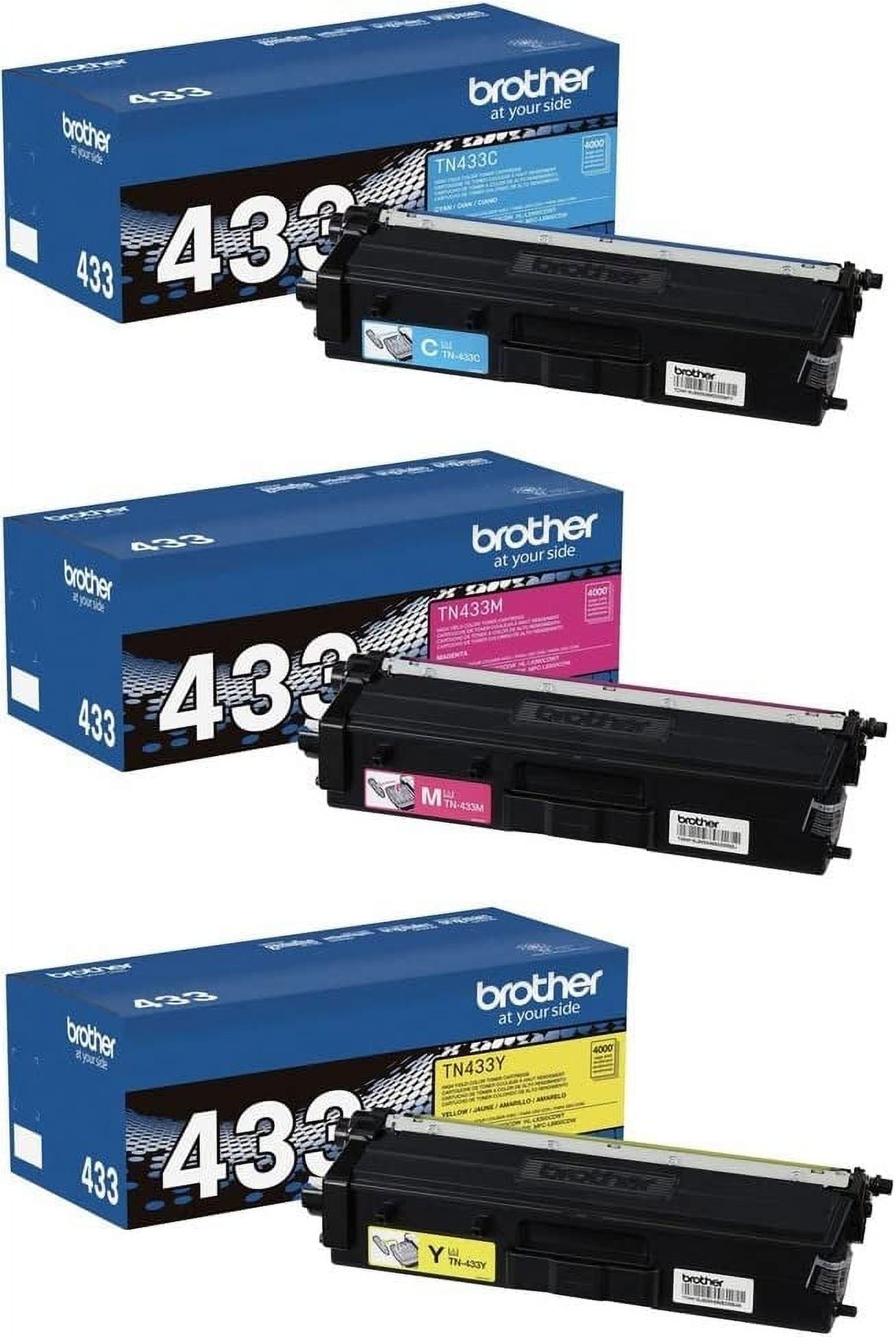 Brother HL-L8360CDW High Yield Color Printer Toner Cartridge (TN433) 3 ...