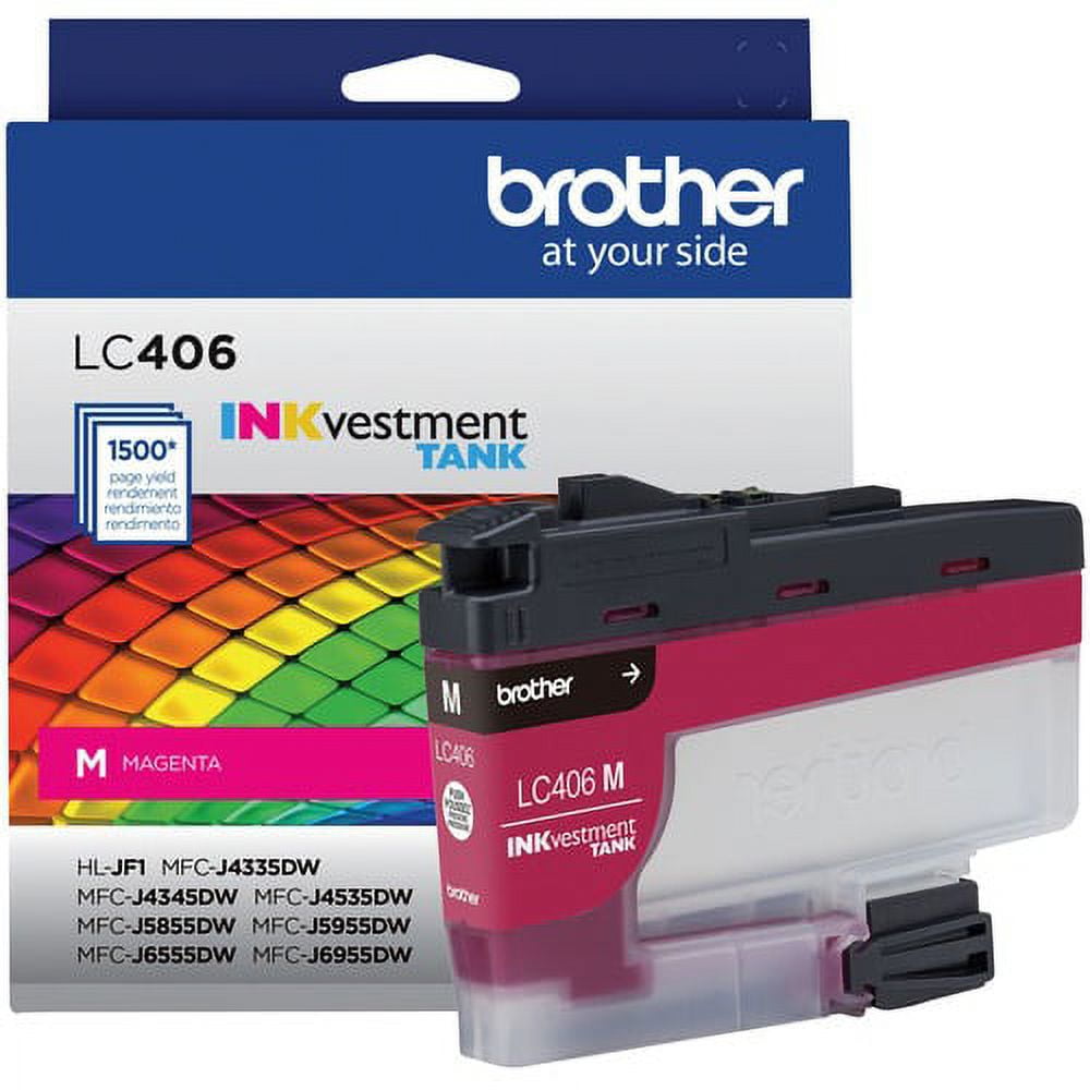 Brother INKvestment LC406M Original Standard Yield Inkjet Ink Cartridge ...