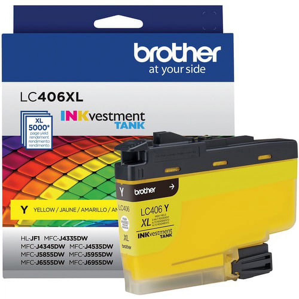 Brother INKvestment LC406XLY Original High Yield Inkjet Ink Cartridge ...
